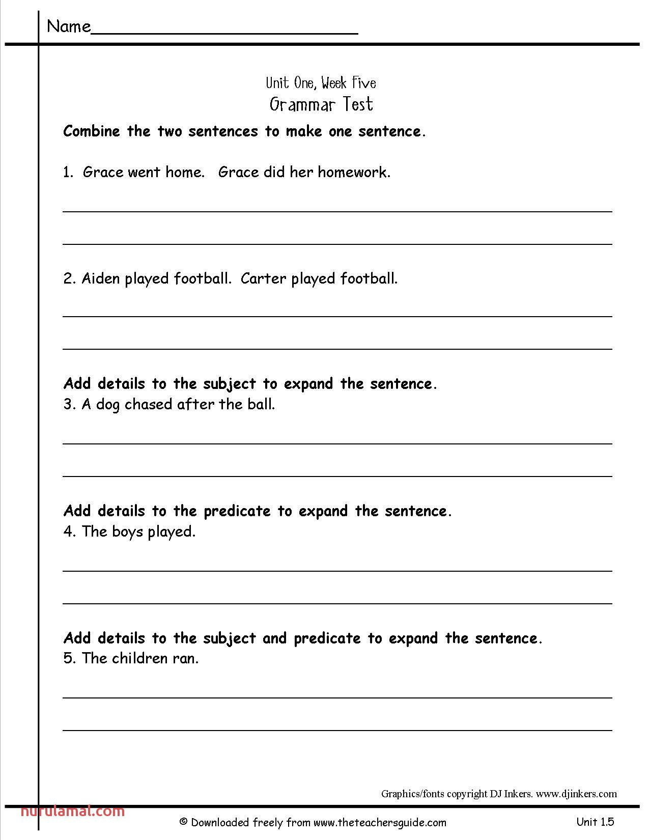 Free Printable Ged Language Worksheets Language Worksheets