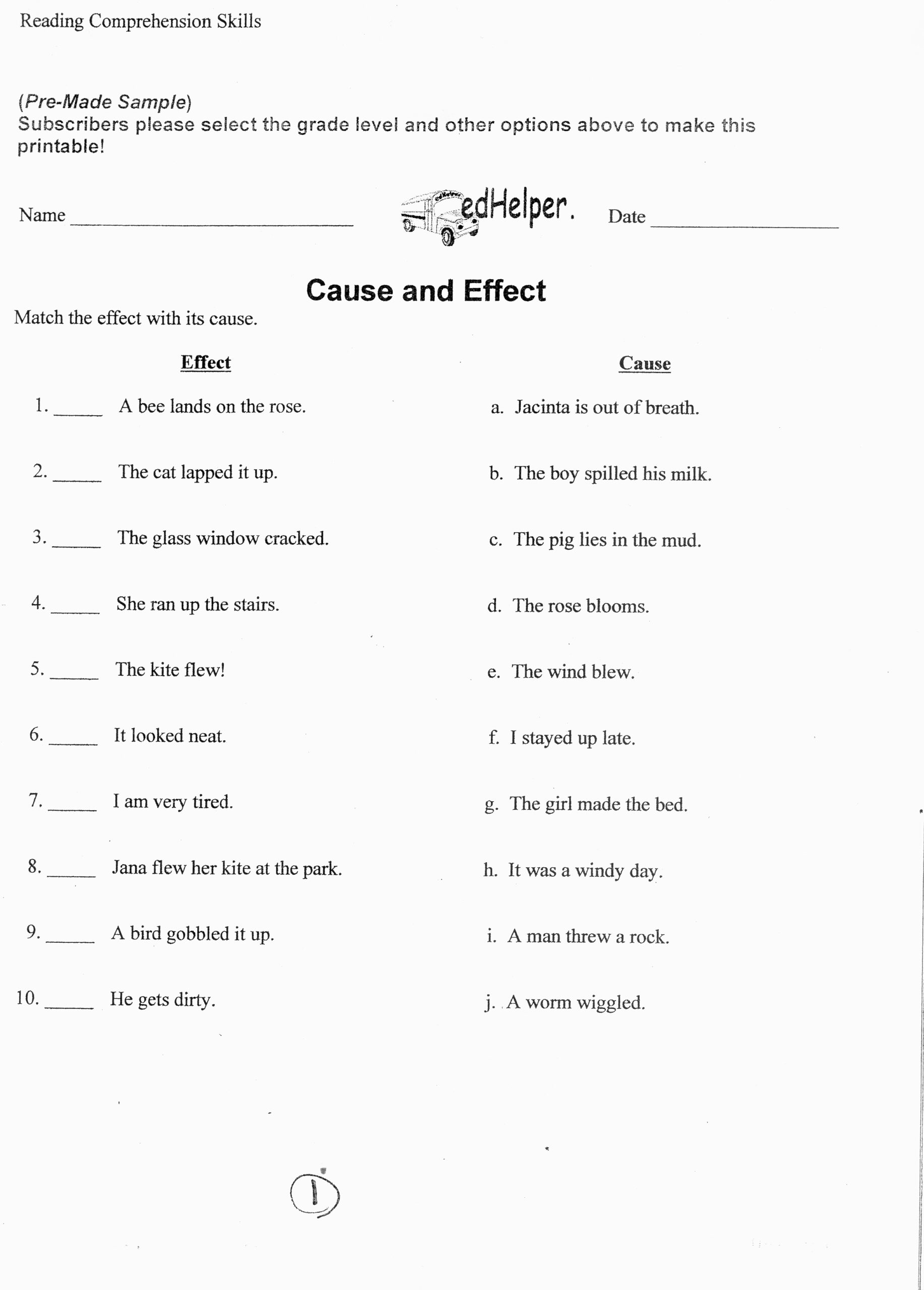 Language Worksheets Grade 7 Language Worksheets