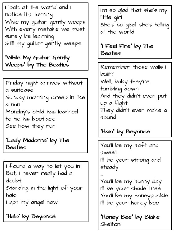 Figurative Language Song Lyrics Worksheet Language Worksheets Figurative Language Song Lyrics Worksheet Language Worksheets