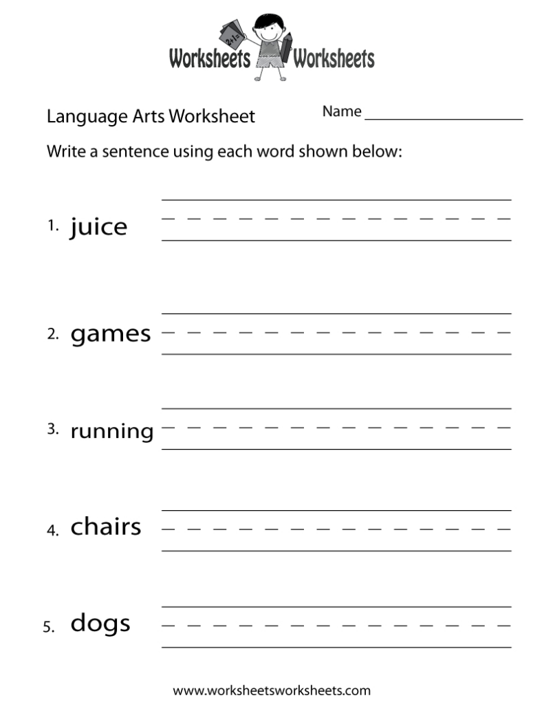 7th Grade Language Arts Worksheets Printable | Language Worksheets