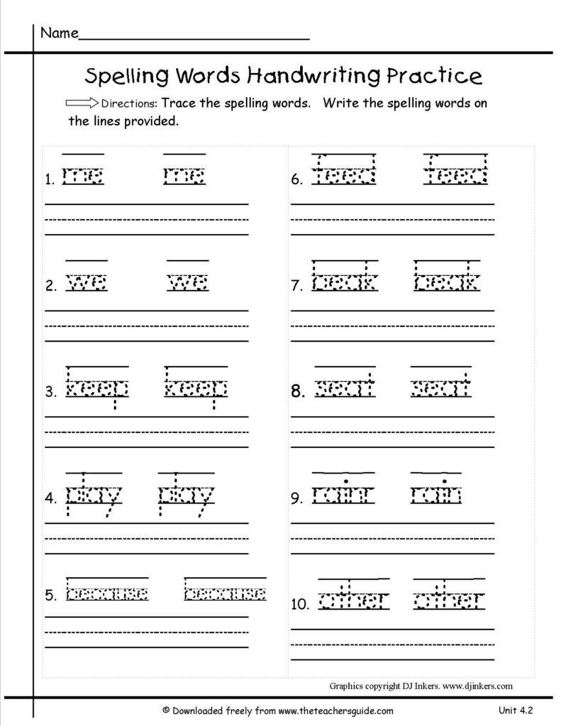 Free Printable Language Arts Worksheets For 1St Grade Free Printable ...