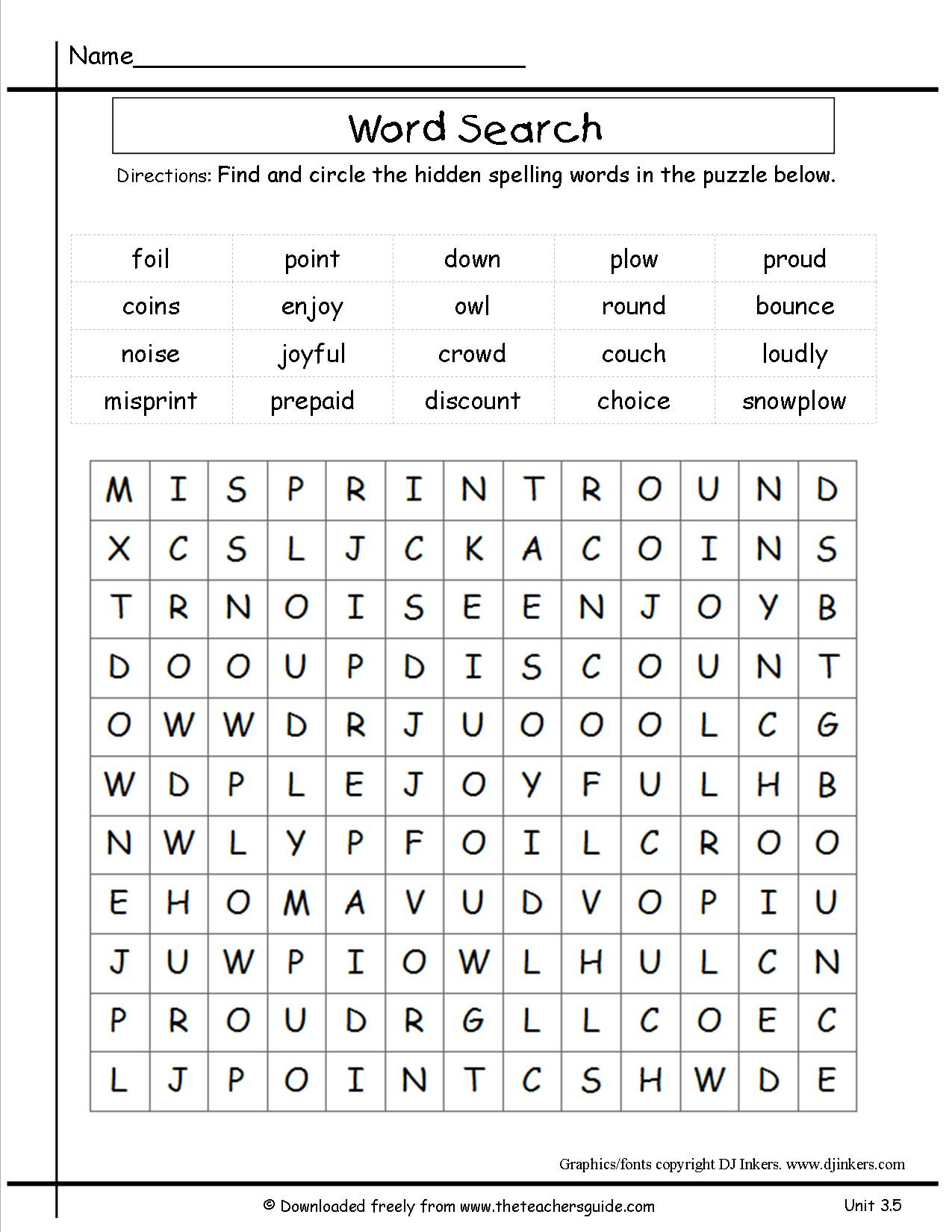 Language Worksheets For 3rd Grade Language Worksheets