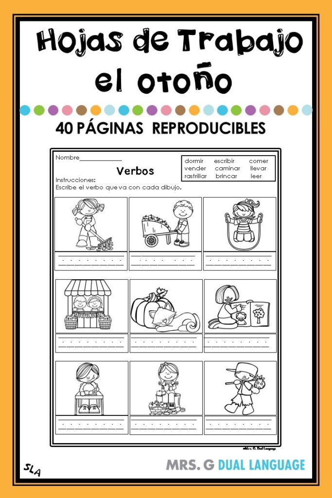 Spanish Language Arts Worksheets | Language Worksheets
