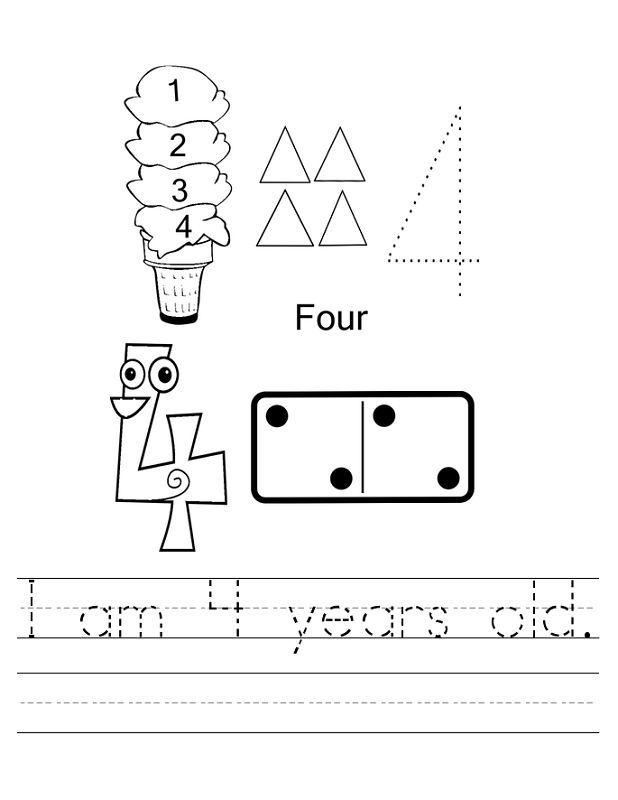 Worksheets For 4 Year Olds Language Worksheets